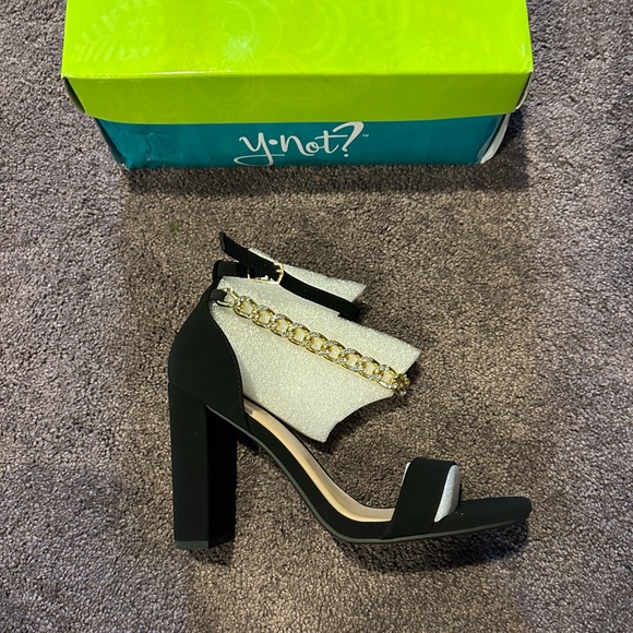 Y-Not | Shoes | Gold Chain High Heels | Poshmark